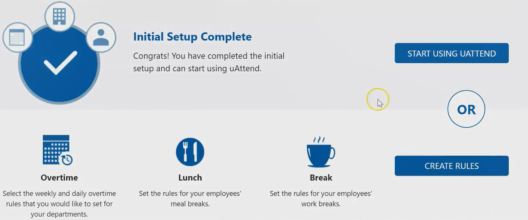 1 - Completing the basic setup wizard – uAttend Support - Help Center